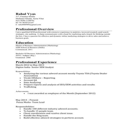 Imam Uddin; Resume Of Imam Uddin