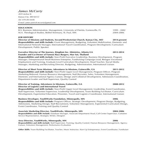 EB Resume | DOCX