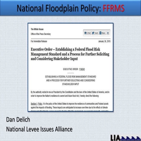 National Floodplain Policy: FFRMS | PPTX