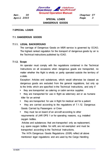 Dangerous goods regulations cat 9 | PDF