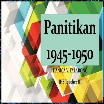 Panitikan 1945-1950 | PPTX