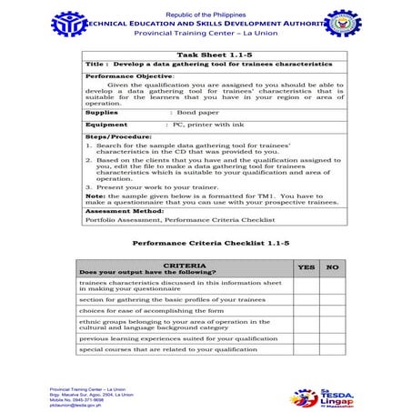 1 Data Gathering Tool for Trainees Characteristics.docx
