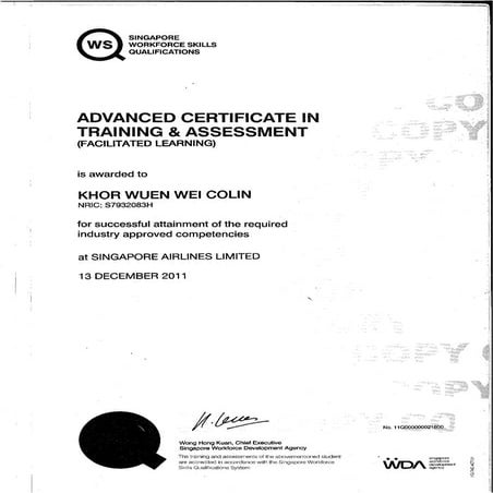 ACTA certificate | PDF