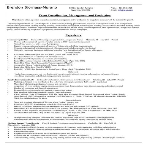 Tony Nevitt Resume | PDF