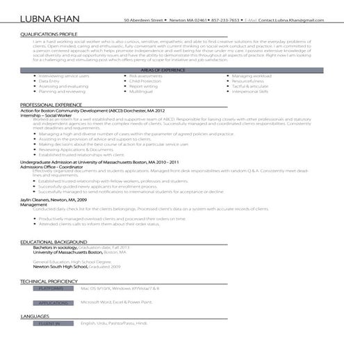 Lubna Resume New | PDF