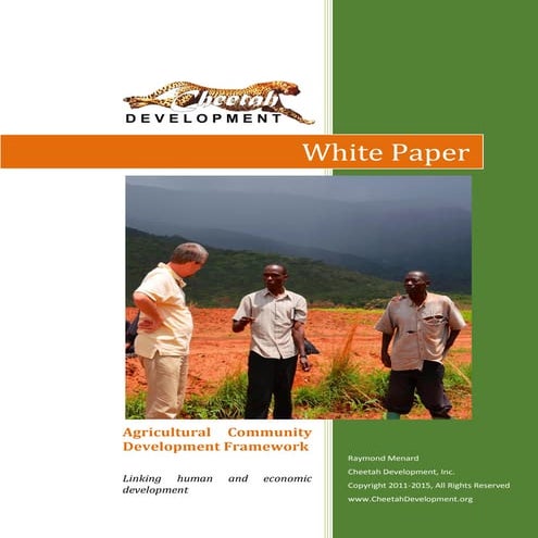 Agricultural Community Development Framework | PDF | Agriculture ...