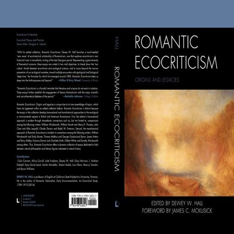 Romantic Ecocriticism Front and Back Cover Designs | PPT