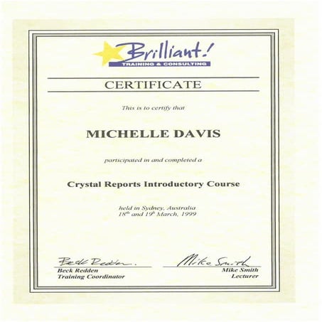 Brilliant crystal reports | PDF