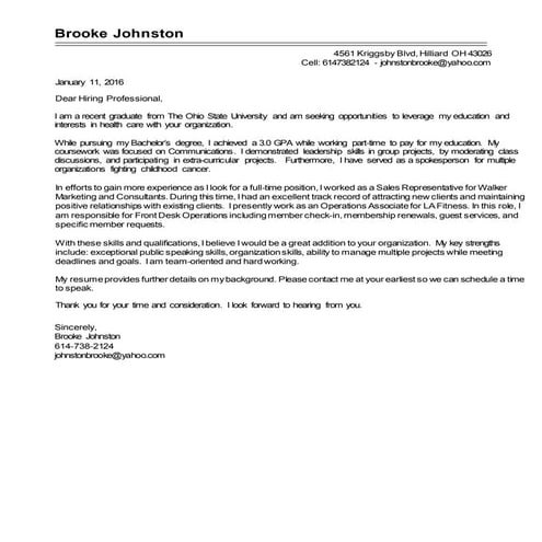 COVER LETTER | DOCX
