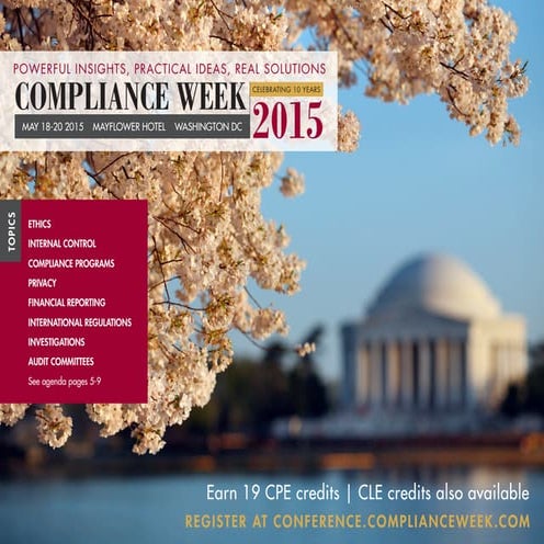 complianceweek2015_agenda_brochure | PPT
