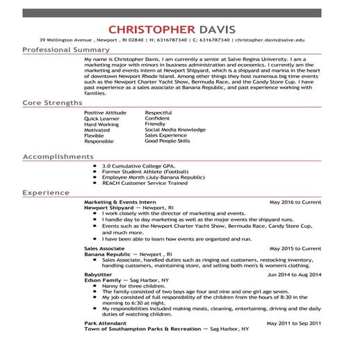 Mary Wilson's.SLS1321.WK3 Resume | RTF