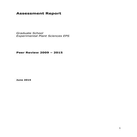 Report EPS Review 2009 - 2015 | PDF