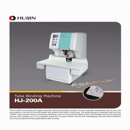 All Binding Machines from Huijin | PDF