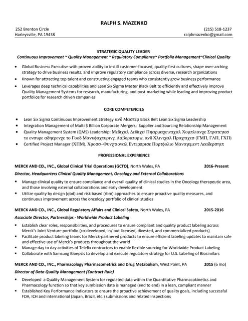 Sharon Resume Management 14MAY15-1 | DOC | Chemistry | Science