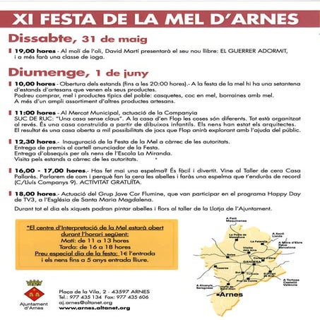 1 de juny xi festa de la mel amb david martí tot el dia firmant ex. tot ...