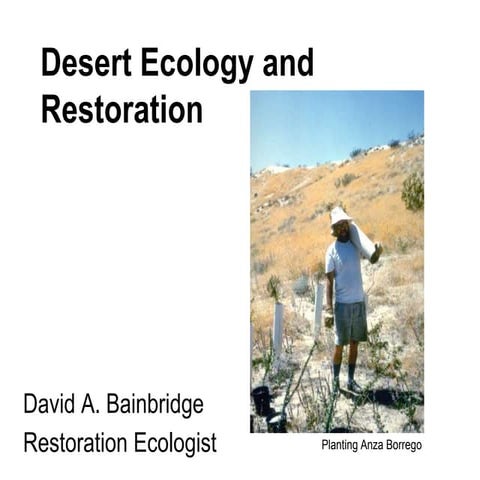 Introduction to desert ecology and restoration | PPTX