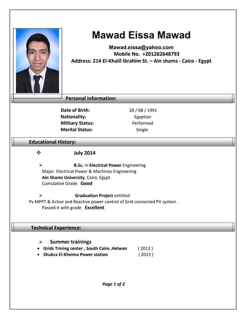 english cv | PDF