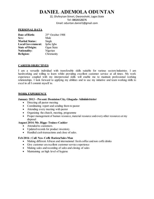 CURRICULUM VITAE opiyo-1 | PDF