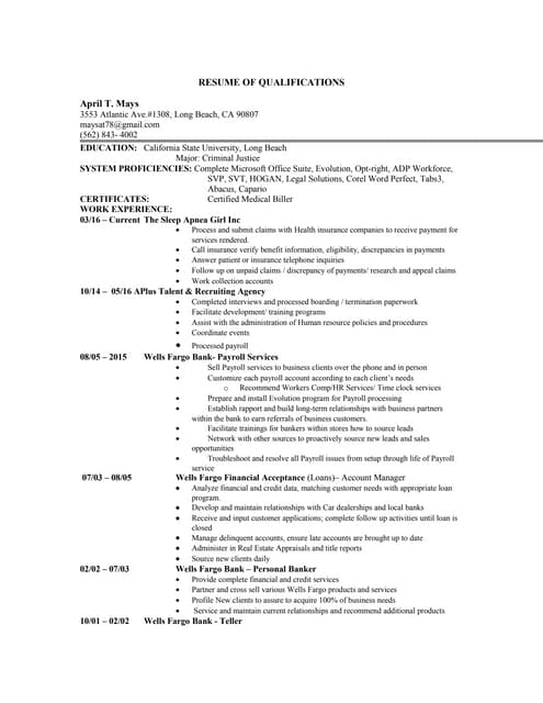 Melissa Resume | PDF