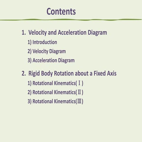 Relative velocity method, velocity & acceleration analysis of mechanism ...