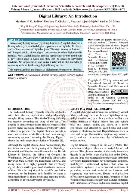 INTRODUCTION OF LIBRARY | PPTX