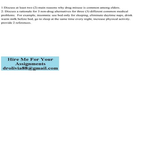 1Discuss at least two (2) main reasons why drug misuse is common am.pdf