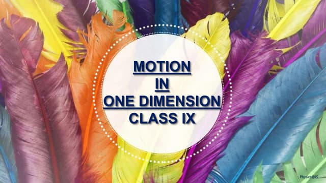 Motion class 9 physics | PPT