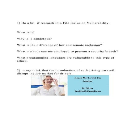 1) Do a bit if research into File Inclusion Vulnerability..docx