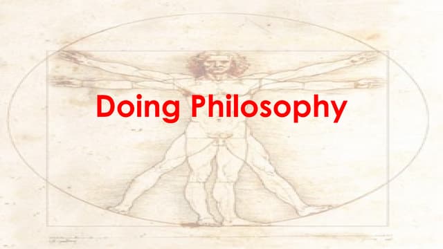 An Introduction about doing Philosophy and how the different methods of ...