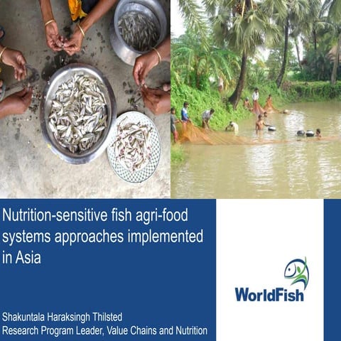 Worldfish: Nutrition-sensitive fish agri-food systems approaches implemented in Asia | PPT