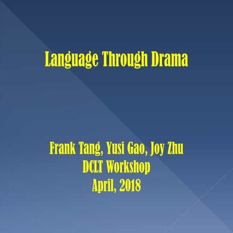 Drama Workshop | PDF