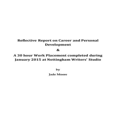 Personal reflection task | PPTX