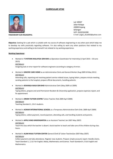 CV-JG | DOCX | Secondary Education | Education