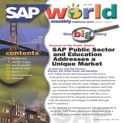 SAP World - SAP Universe 2000 Apr 2000 | PDF