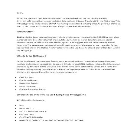 DETICA INTRODUCTION AND EXPLANATION . | DOCX