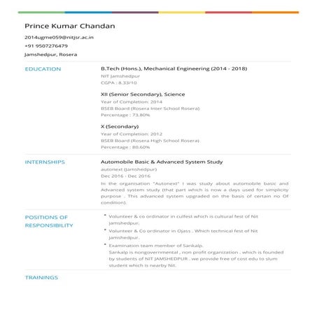 nims resume | DOC