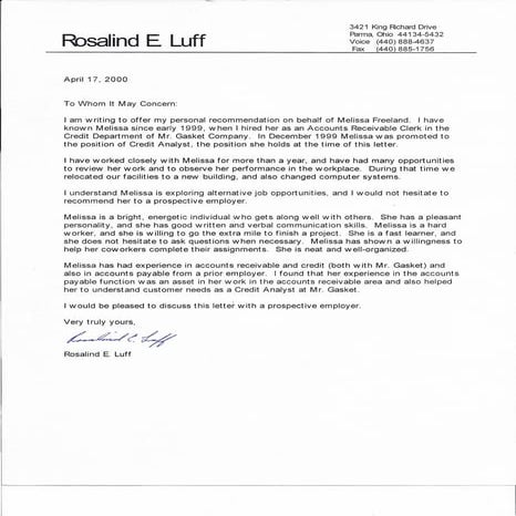 Letter of Recommendation | PDF