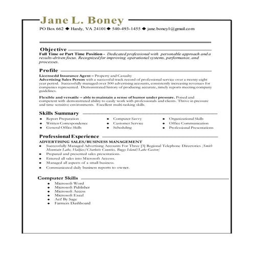 Jane resume | DOCX