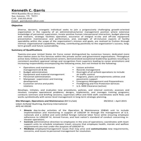 KG Resume Final Revised 031816 without Home Phone | PDF