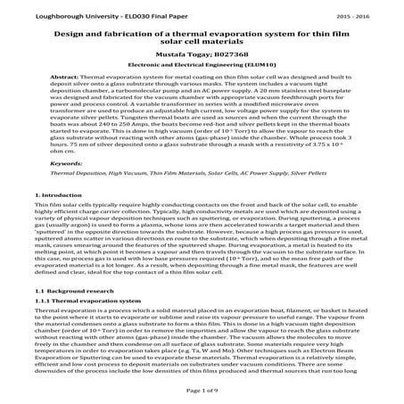 Final Year Project | PDF