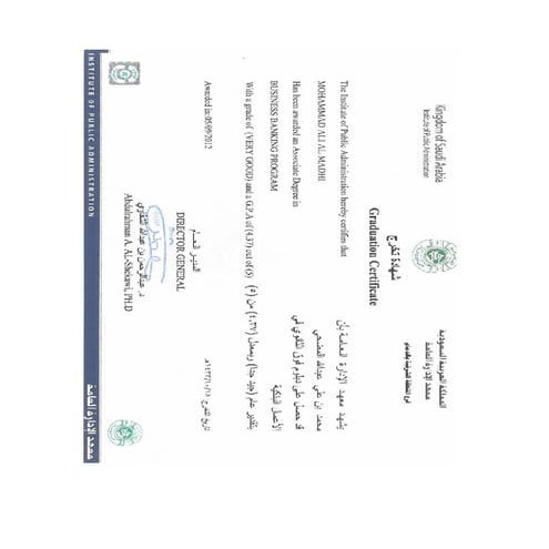 Graduation Certificate | PDF