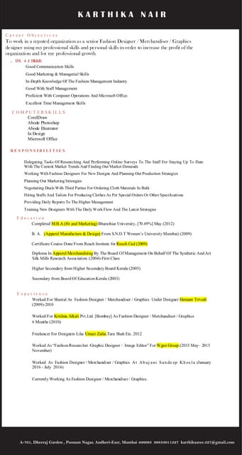KarthikKumar - Resume | DOC