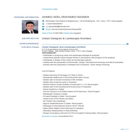 Ahmed Adel Mohamed Nasser | PDF | Civil Engineering Industry | Industries