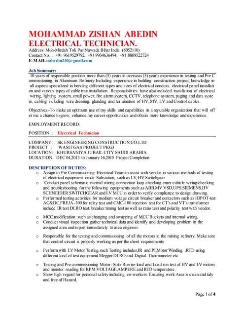 Electrical QA QC Engineer | PDF