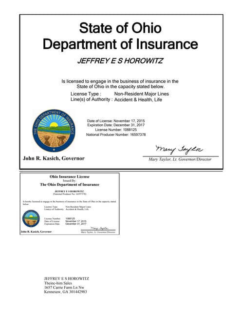 Ohio License | PDF