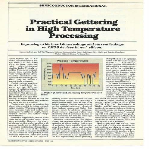 SI Article on Gettering | PDF