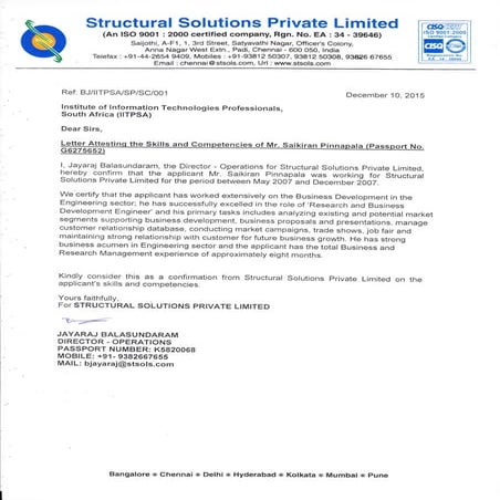 SSPL_Experience_Letter | PDF