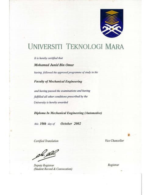 PPM Certificate | PDF
