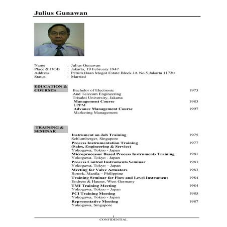 CV_Julius Gunawan | PDF
