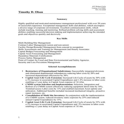 Michael A Johnson - Professional Bio 090415 | DOCX